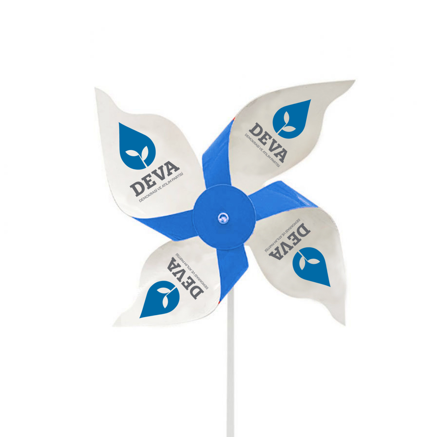 DEVA Partisi Baskılı Rüzgar Gülü - Demokrasi ve Atılım Partisi Logolu ...