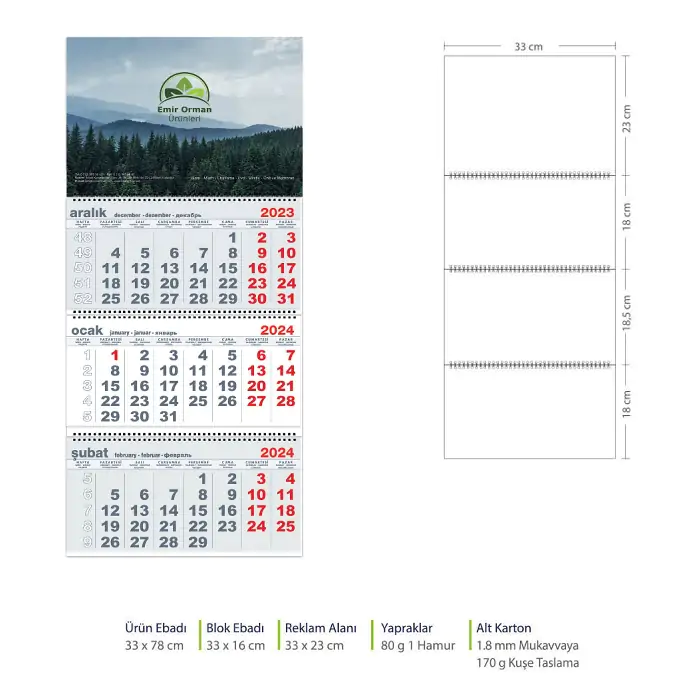 GEMİCİ TAKVİMİ DUVAR TAKVİMİ SPİRALLİ TAKVİM